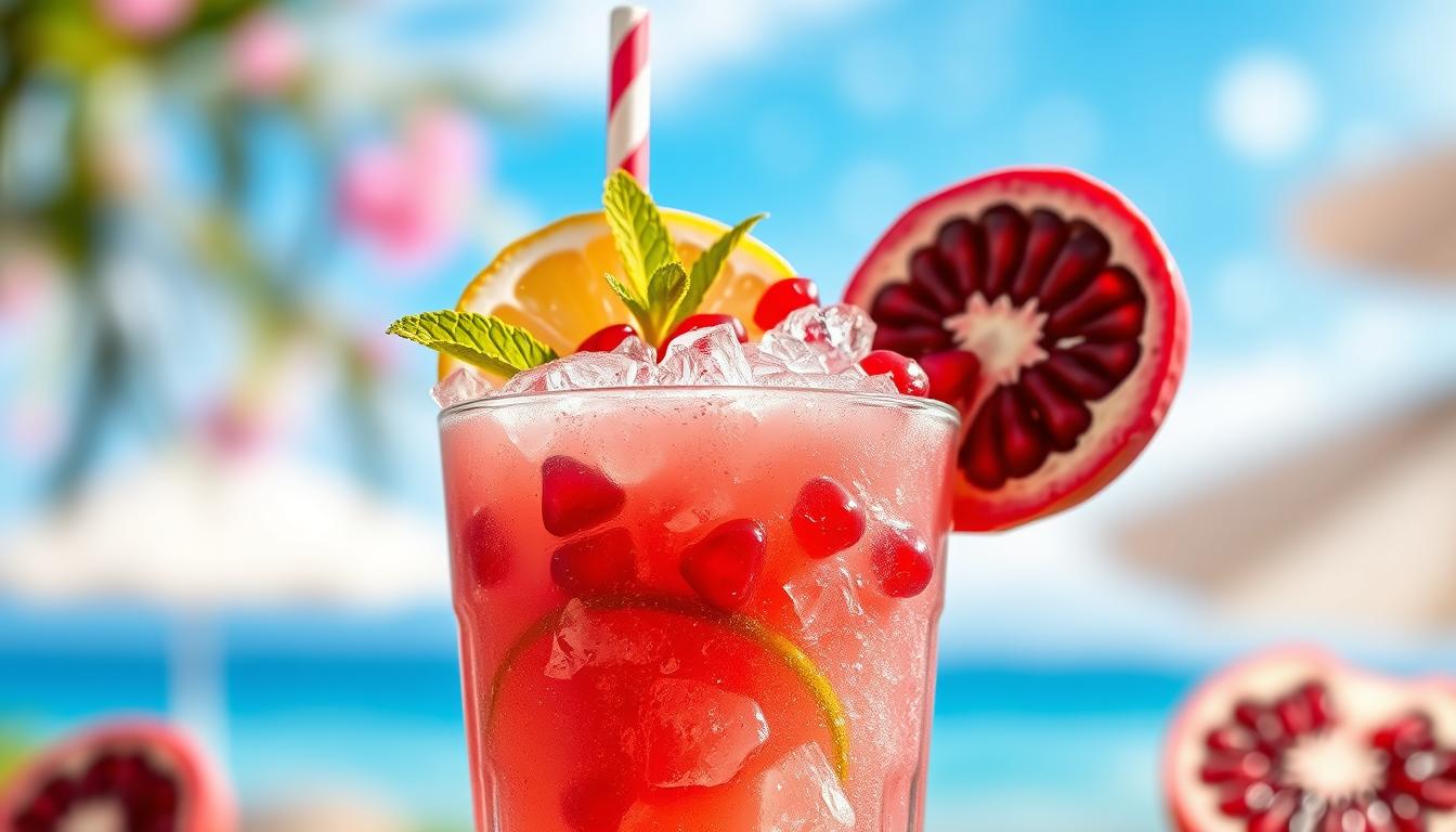 Easy Pomegranate Lemonade Slushie Recipe