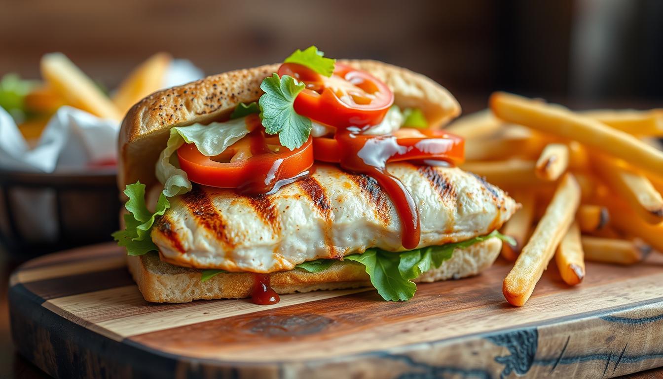 Best Grilled Chicken Sandwich Recipe with A1 Sauce