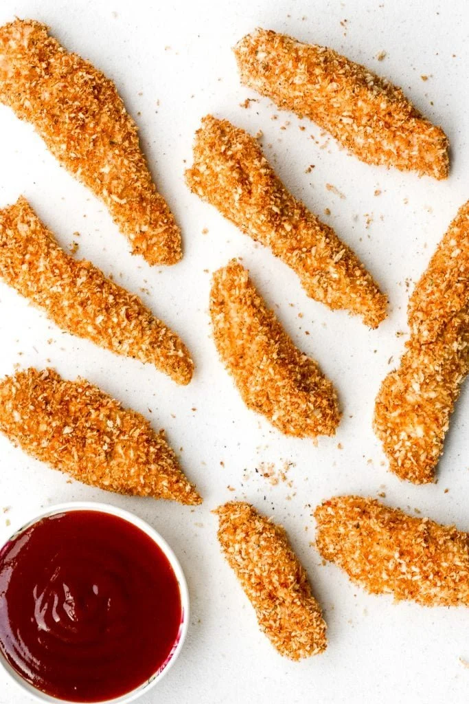 Baked Crispy Chicken Strips - Ninja Machine Recipes