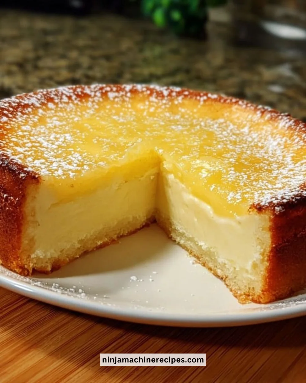 Italian Grandma’s Lemon Custard Cake - Ninja Machine Recipes