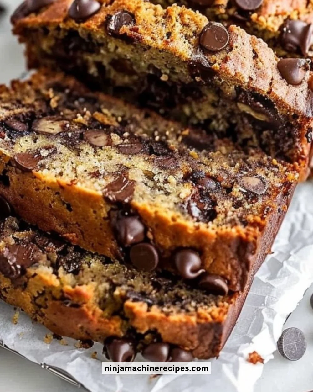 Super Moist Chocolate Chip Banana Bread Recipe - Ninja Machine Recipes