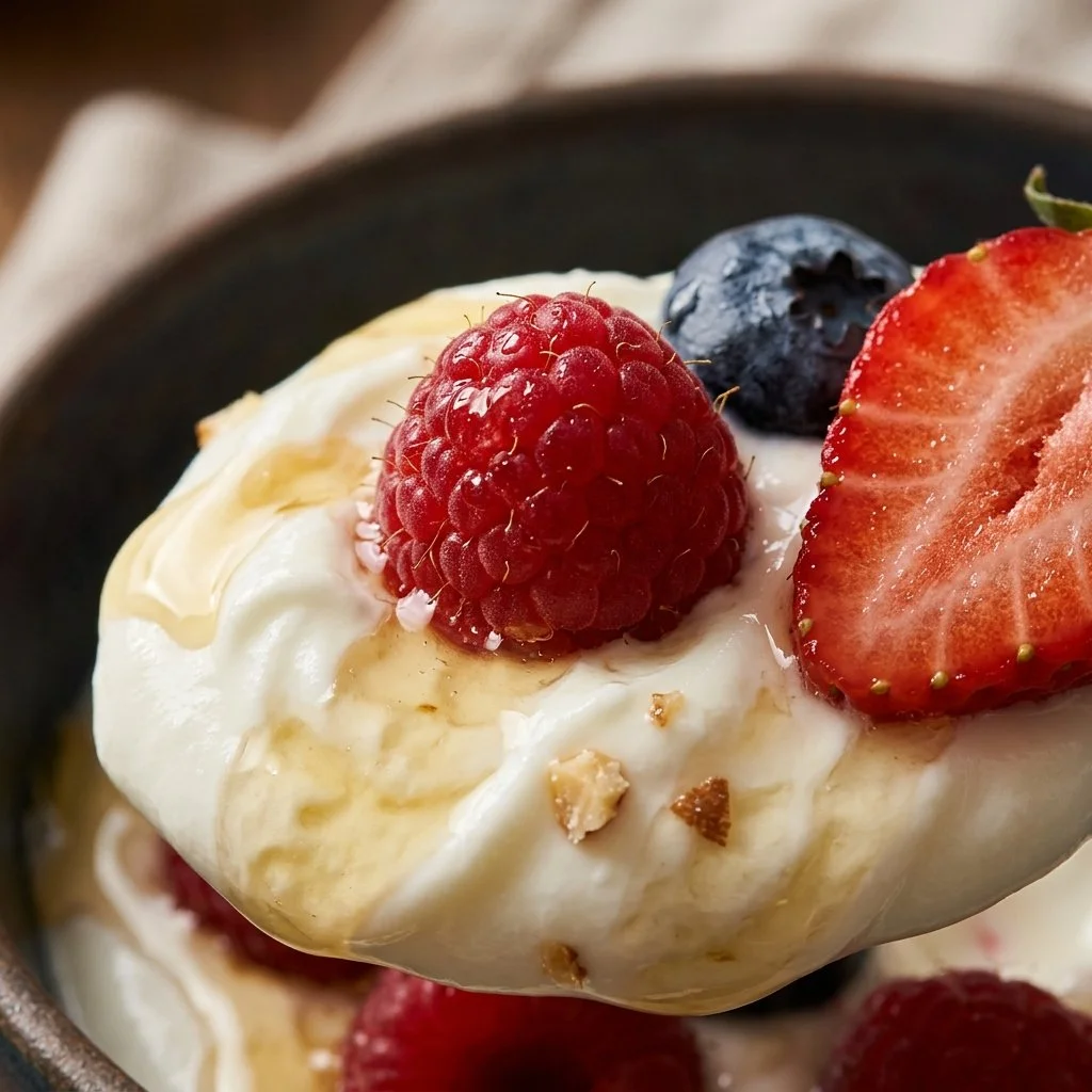 Berry-Topped Frozen Yogurt Bark